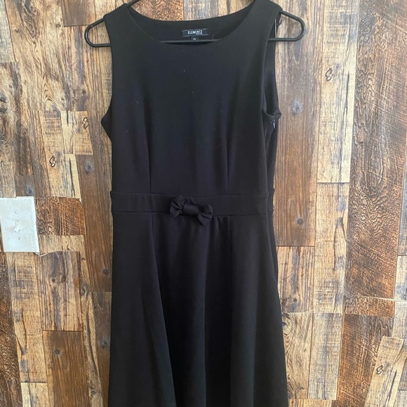 Elementz | Dresses | Elementz Womens Black Dress W Bow In The Front 39 ...